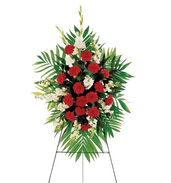 Cherished Moments Spray by Teleflora c9468 | Funeral Flower Arrangements